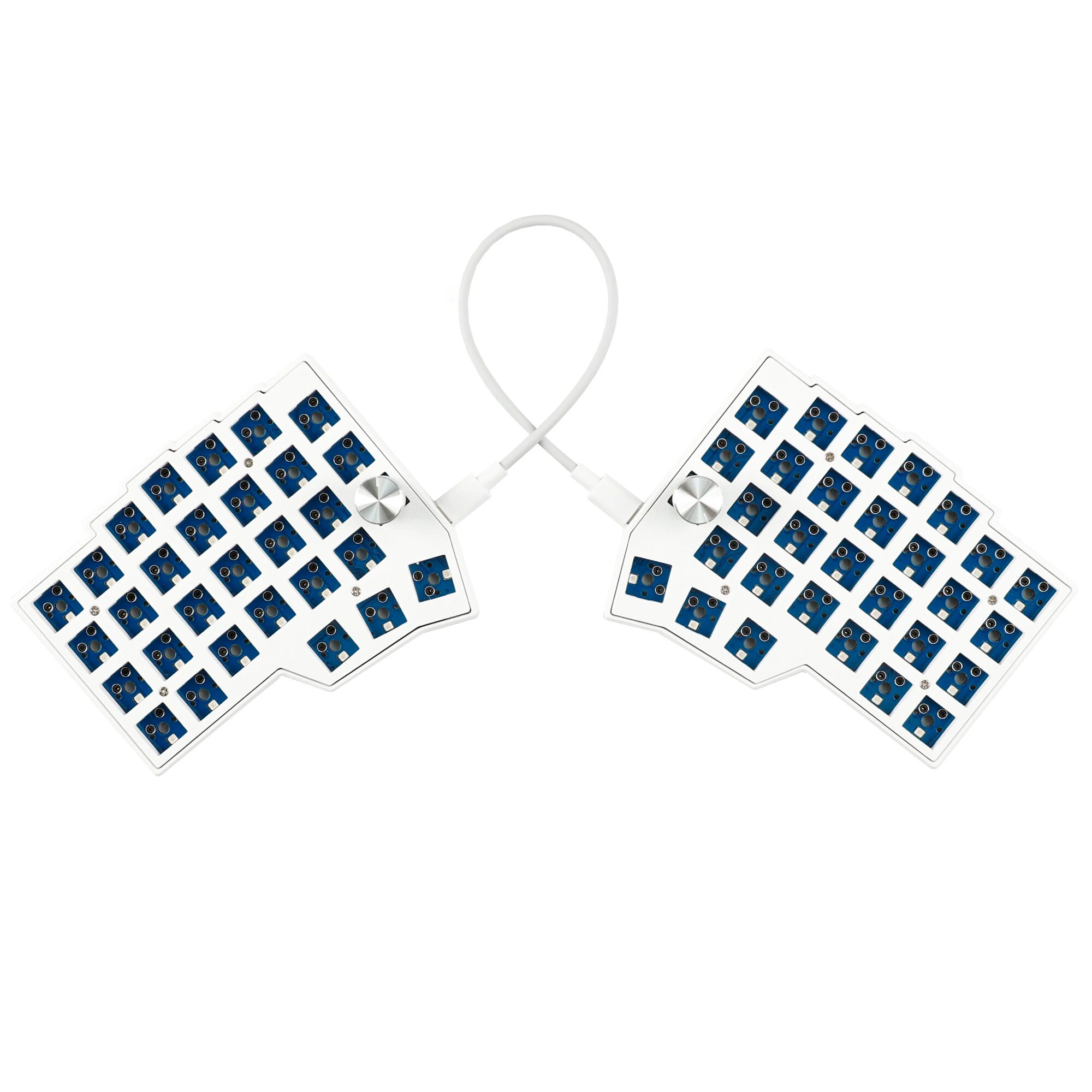 Механическая клавиатура BORNE Knobs Corne 4×6, 58 клавиш, эргономичная, проводная, с возможностью горячей замены, раздельная, MX, RGB, QMK, VIAL, программируемая