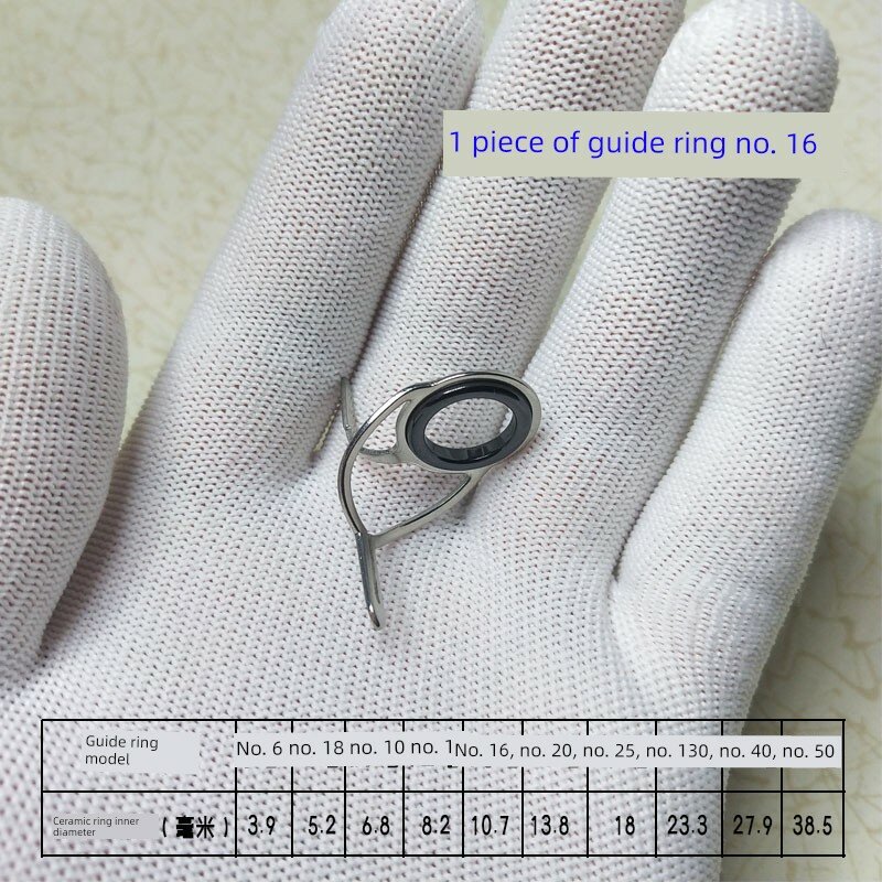 Направляющее кольцо BT из нержавеющей стали, двойное направляющее кольцо для ног Luya, длинное кольцо для метательной