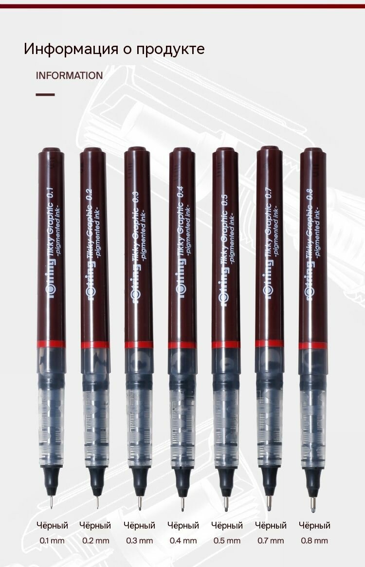 Изограф Rotring, толщина линии 0.5 мм