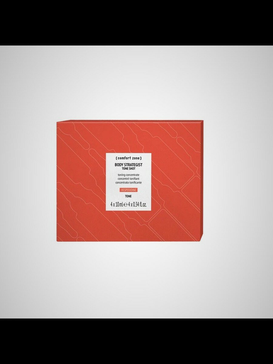 COMFORT ZONE BODY STRATEGIST TONE SHOT, Тонизирующий концентрат для тела в ампулах 4*10мл