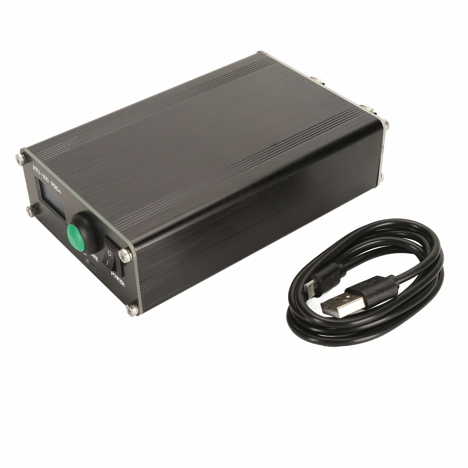 Автоматический антенный тюнер 1,8 55 МГц с коротковолновым радио с дисплеем 0,96 дюйма, зарядкой типа C, металлическим корпусом, компактным дизайном