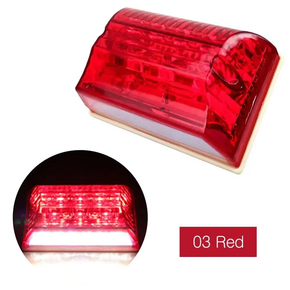 Красный боковой габаритный фонарь для грузовика, 12 LED, DC24V