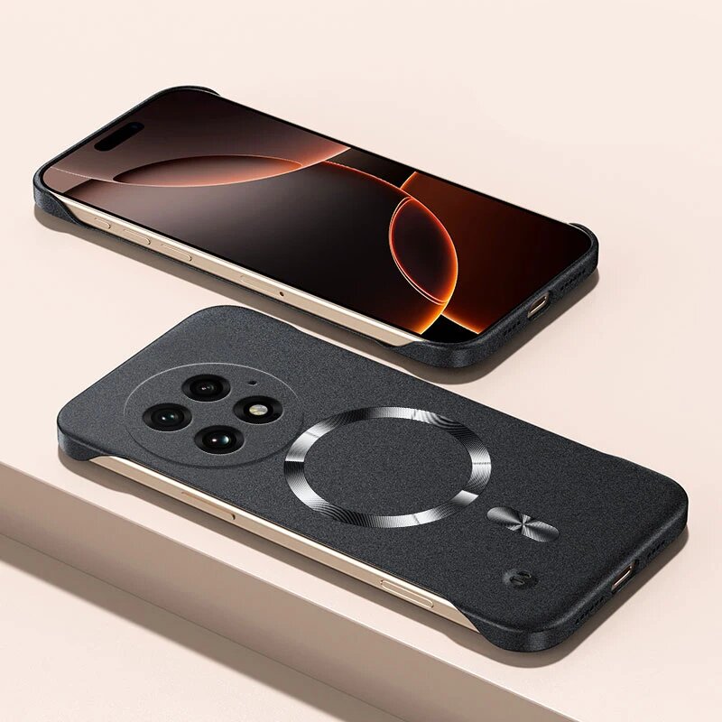 Чехол OnePlus 10 Pro, черный, MagSafe, тонкий