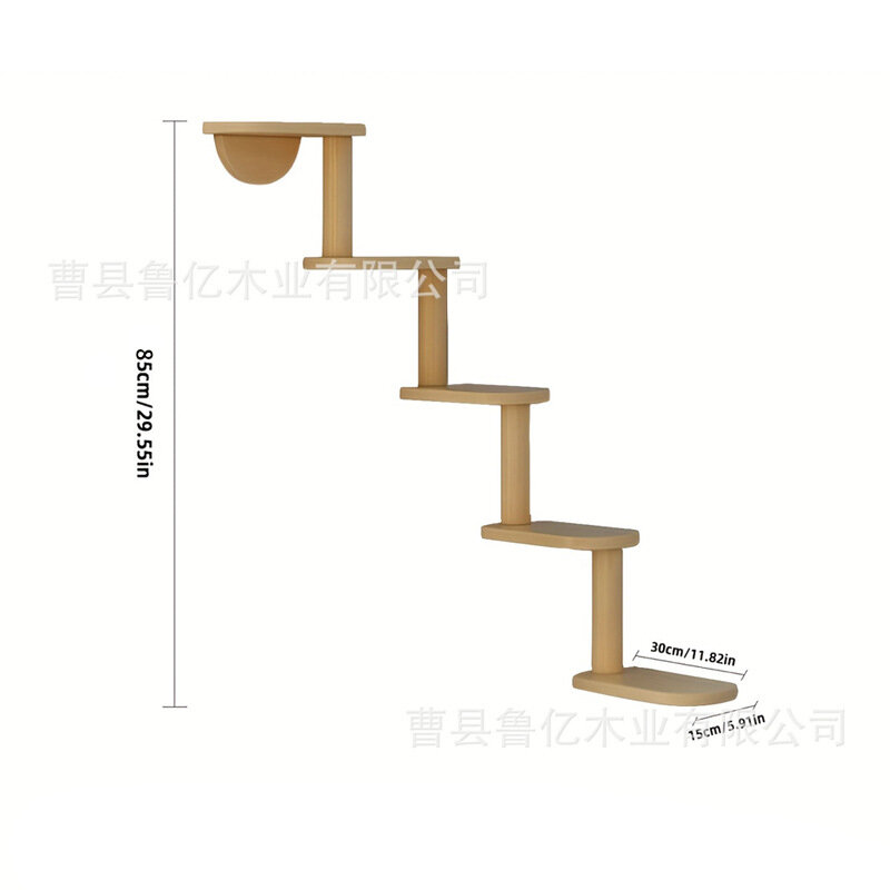 Готовый деревянный лазательный комплекс для кошек, настенный лазательный комплекс из цельного дерева, платформа для