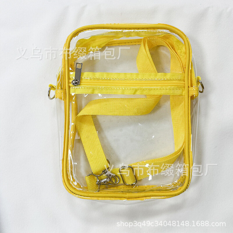 Прозрачная сумка через плечо, утолщенная водонепроницаемая сумка из ПВХ, сумка через плечо для концертов, сумка для