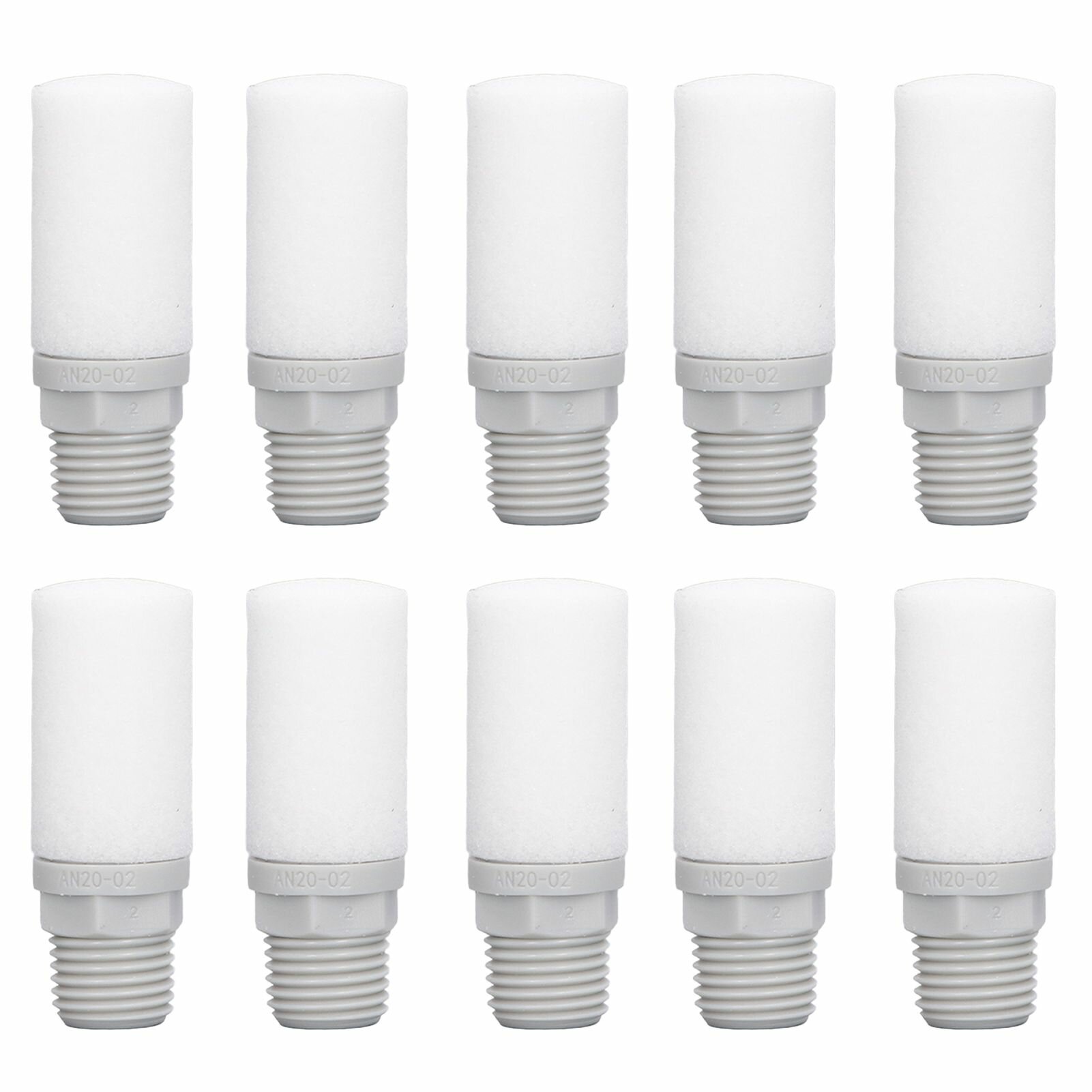 Глушитель выхлопного клапана AN20-02, интерфейс G1/4, 10 упаковок для пневматических инструментов