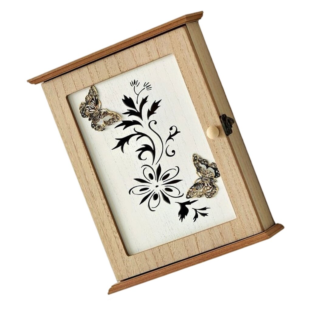 Входная дверь деревянный настенный ящик для хранения ключей ретро-ключ пылезащитный и не теряющийся крючок для хранения-B