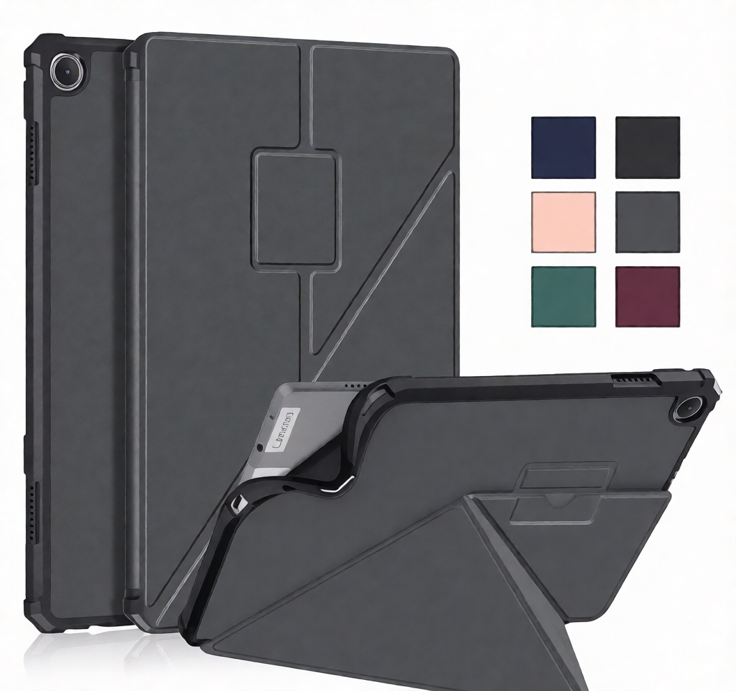 Умный складной Чехол MyPads для Lenovo Tab M10 Plus 3-го поколения 10,6 дюйма 2022 TB-125F TB-128F серый MyPads