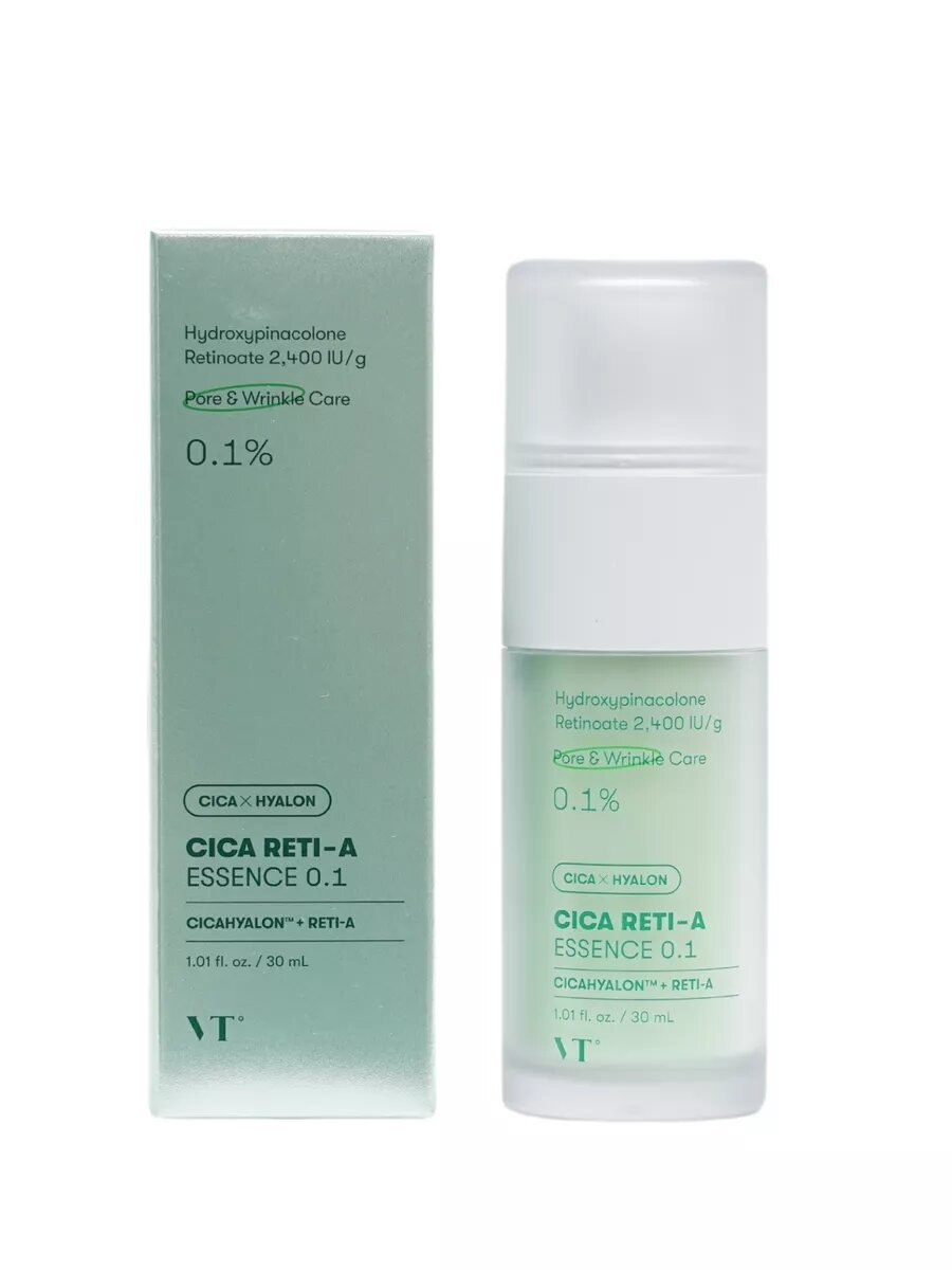 Восстанавливающая эссенция с ретинолом VT Cosmetics Cica Reti-A Essence 0.1 30ml