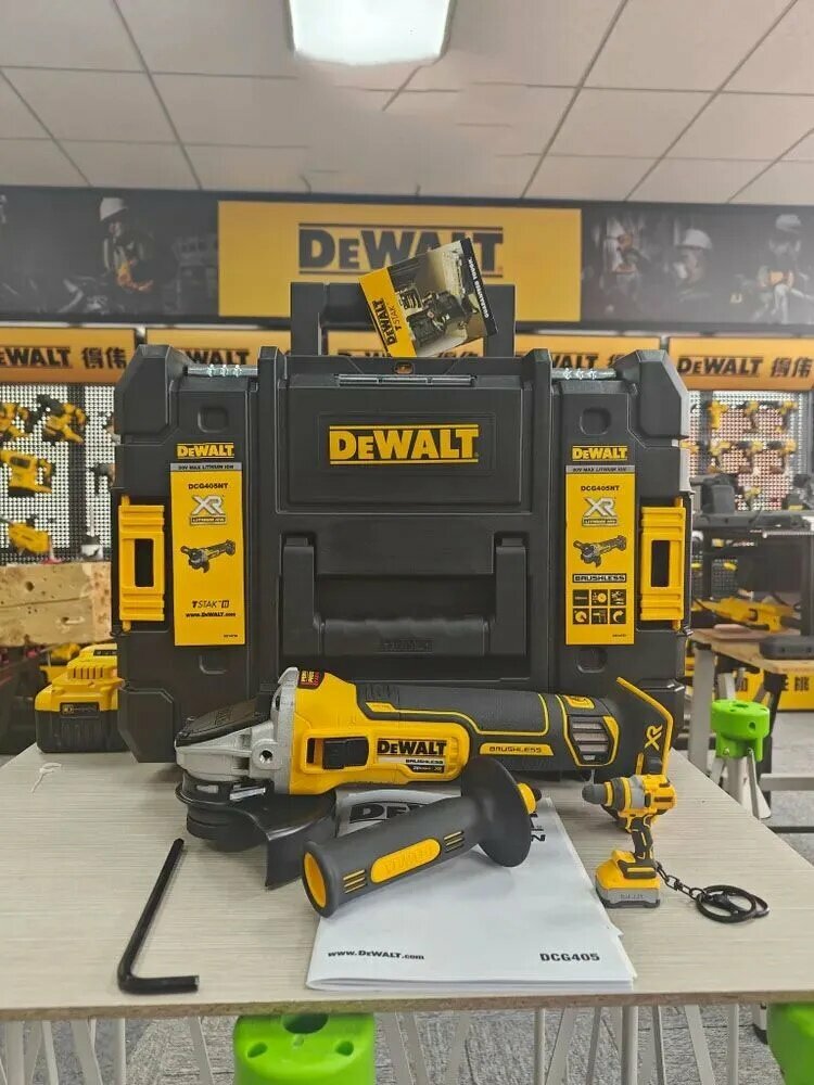 Бесщеточная УШМ DEWALT XR DCG405NT в кейсе Tstack, без акб и з/у. Оригинал.
