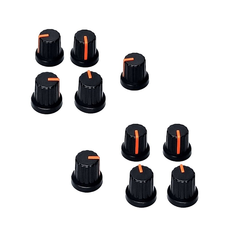 10Pcs Potentiometer Knob Volumes Control Knob Replacement Guitar Pedal Knob