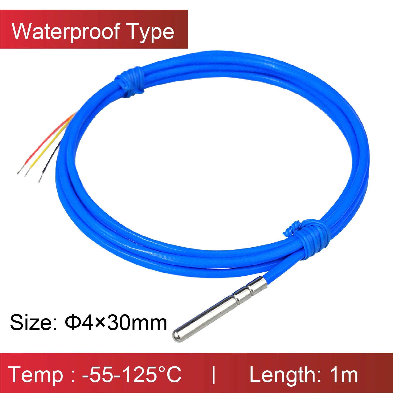 Датчик температуры CERTEON DS18B20 1m