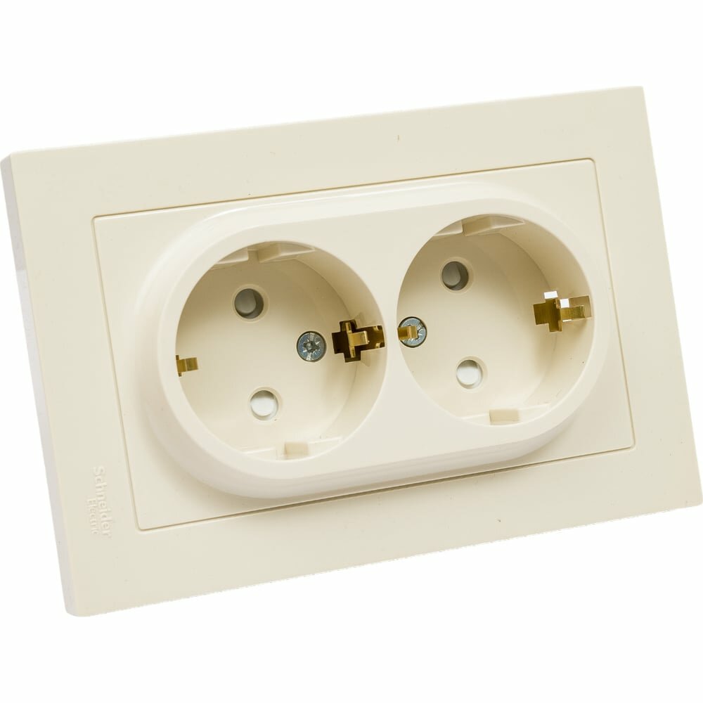 Двойная розетка Systeme Electric AtlasDesign