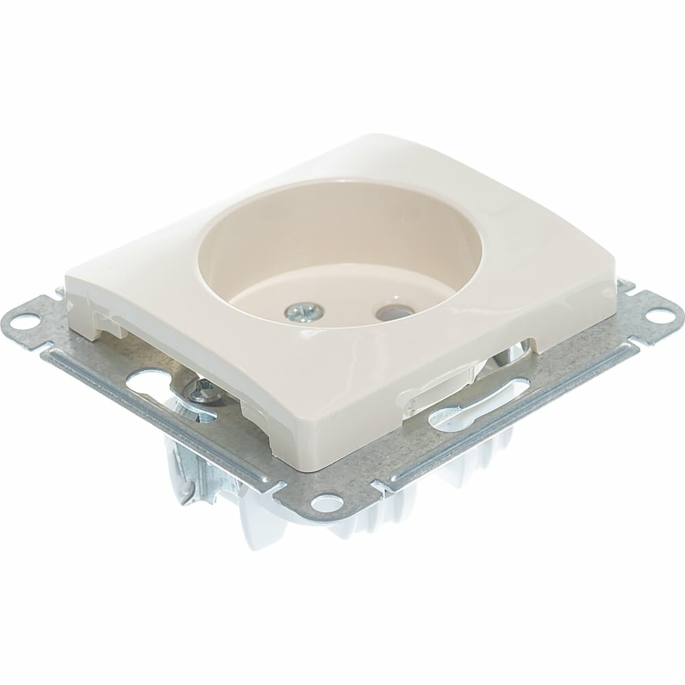 Механизм розетки Systeme Electric 1-м СП Glossa 16А IP20 без заземления, бежевый GSL000241