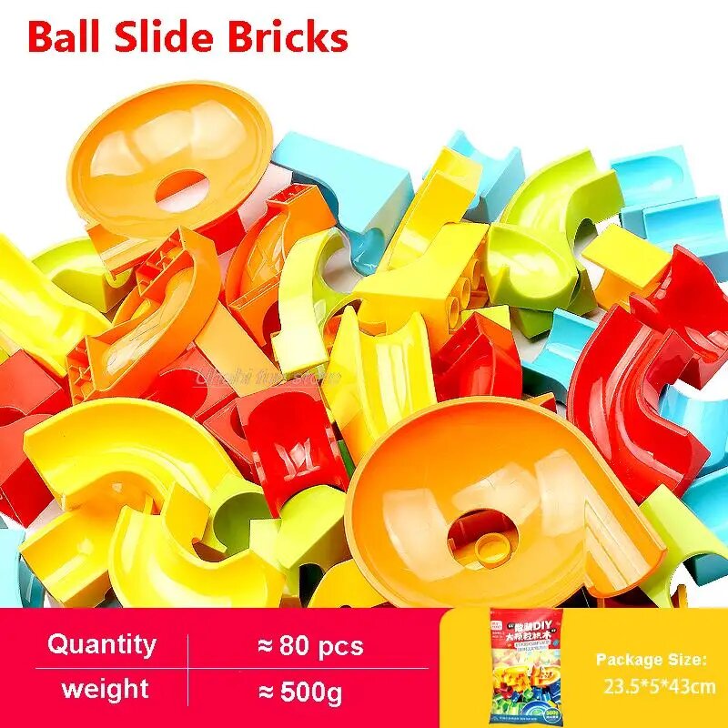 Конструктор Ball Slide, 80 шт, 500г