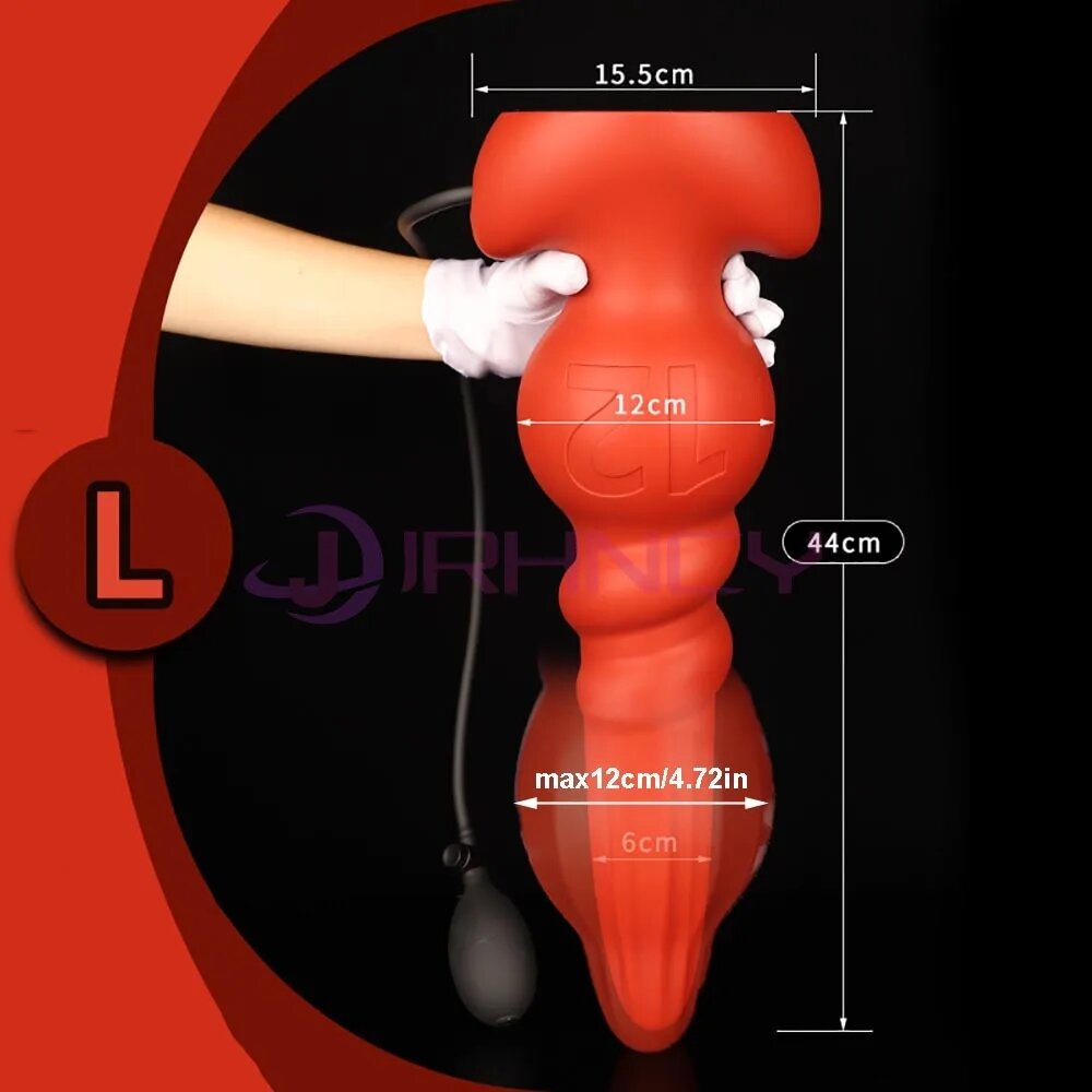 Suoer 12 см огромная надувная анальная пробка силиконовая большая анальная пробка секс-игрушки L