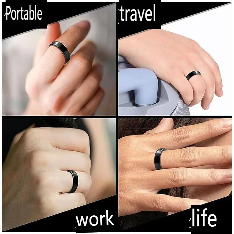 Черное водонепроницаемое кольцо IC 13,56 МГц CUID RFID Смарт-чип NFC Приложение Android MCT Перезаписываемая бирка Значок Клон Ключ-карта Копия