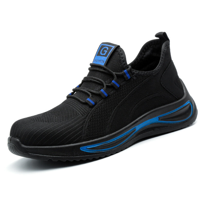 Безопасные ботинки с металлическим носком, противоударные, противопрокольные, дышащие, износостойкие, защитные рабочие ботинки