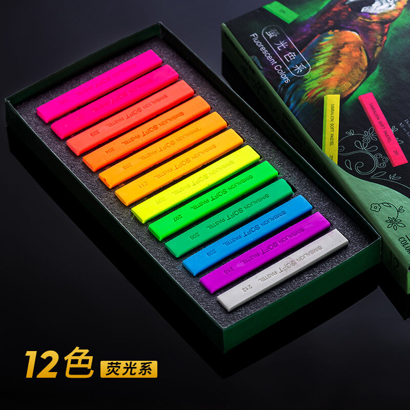 Набор мягких пастельных мелков цвета льва, 48 цветов, 36 цветов, 24 цвета, набор пастельных мелков для рисования в коробке