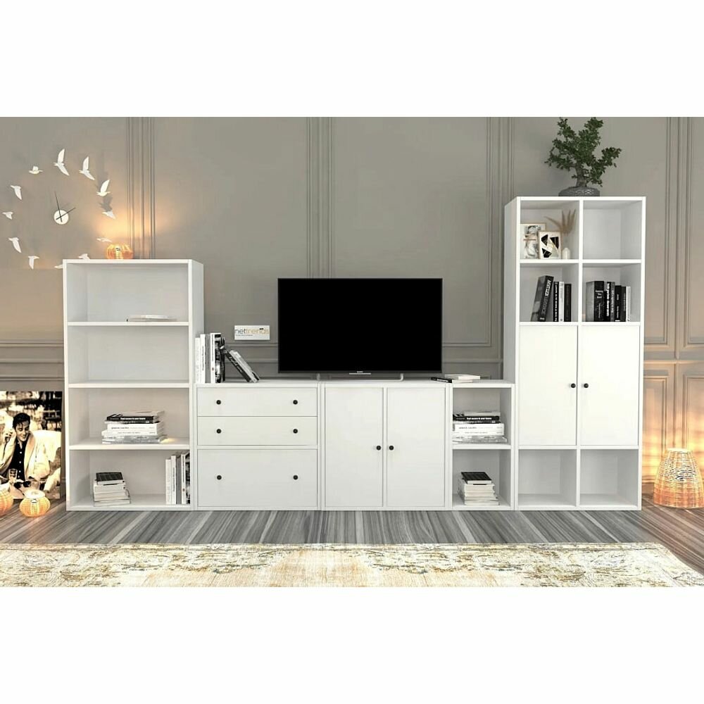 Фиеста К Стенка Билли Айден 2 Белый FS дизайн IKEA