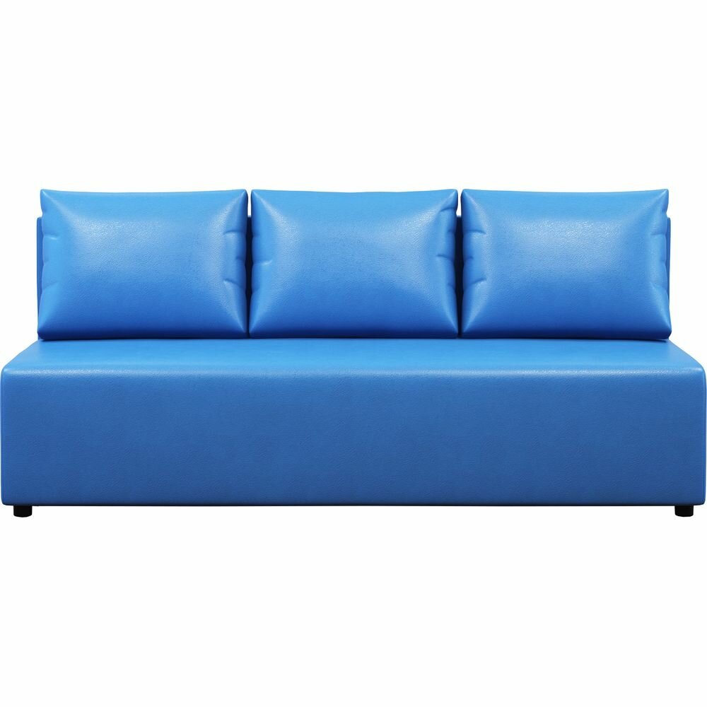 Диван еврокнижка Наш Диван Нексус А32 кожзам голубой