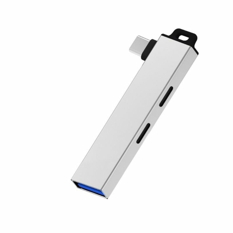 Подвесное кольцо от Type C до 2Type + док-станция расширения USB3.0-серебристый