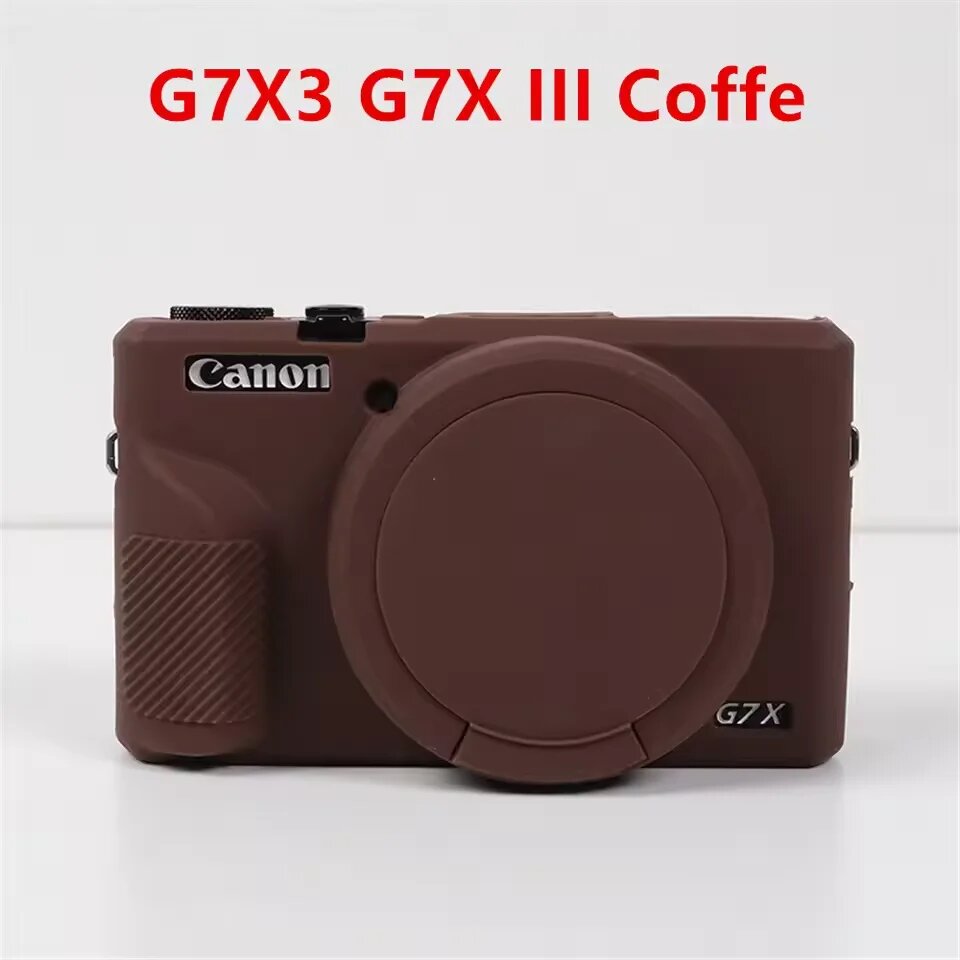 G7X3 G7X Mark III Мягкая силиконовая резиновая защита для камеры с крышкой объектива для Canon G7X Mark II III G7XII G7X2 G7XIII G7X3