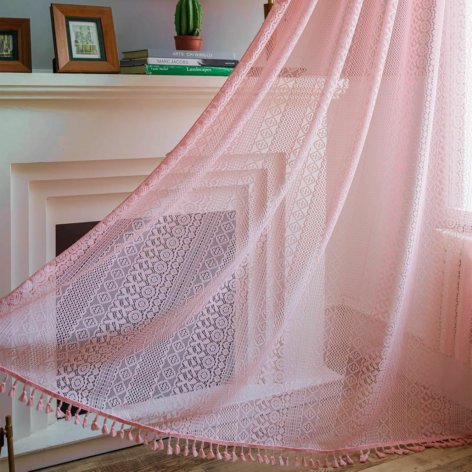 Комплект штор Блэкаут - Штора вязаная, кружевная занавеска