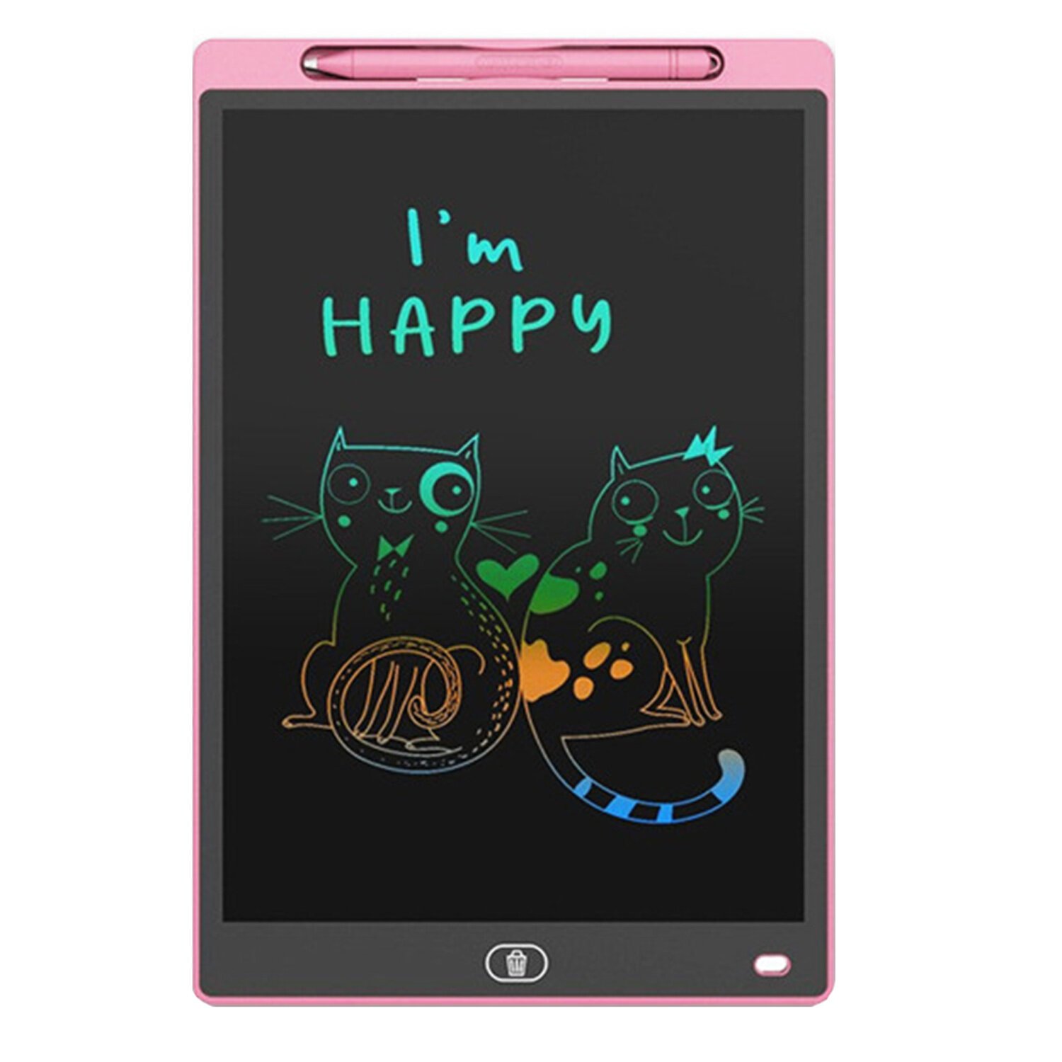 HUIOP LCD Writing Tablet, 12 дюймов, LCD-письменный планшет, электронная цифровая доска для рисования, стираемый блокнот, цветной экран, кнопка быстрого стирания, для детей и взрослых, подарок для дома, офиса, школы, черный, белый, красный, зеленый,