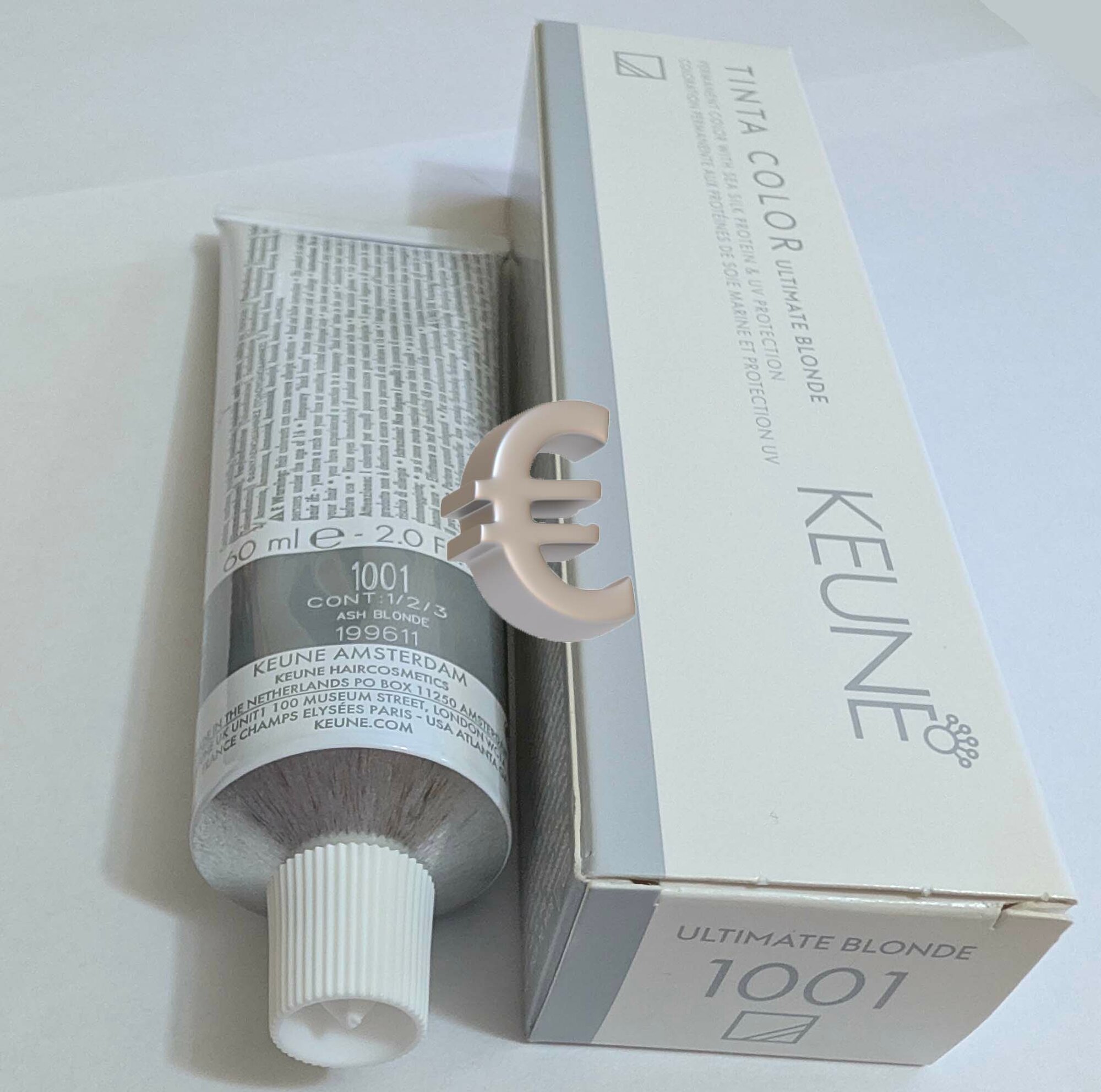 Keune Tinta Color 1001 Краска Тинта Ultimate Blonde Специальный Пепельный блондин 60 мл