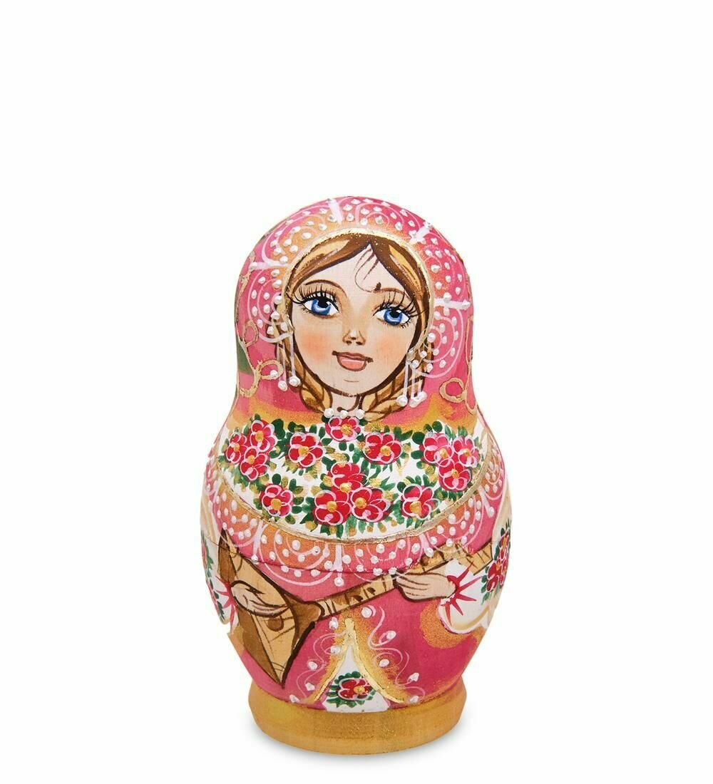 Матрешка 5м "Василина" мал. A2152604 Народные промыслы, Дерево липа, краски, лак