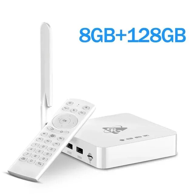 Караоке-система AI приставка для телевизора H96 Max M12, 8ГБ+128ГБ Amlogic S928X BT5.4 WIFI6 8K HDR/1000M LAN/USB3.0