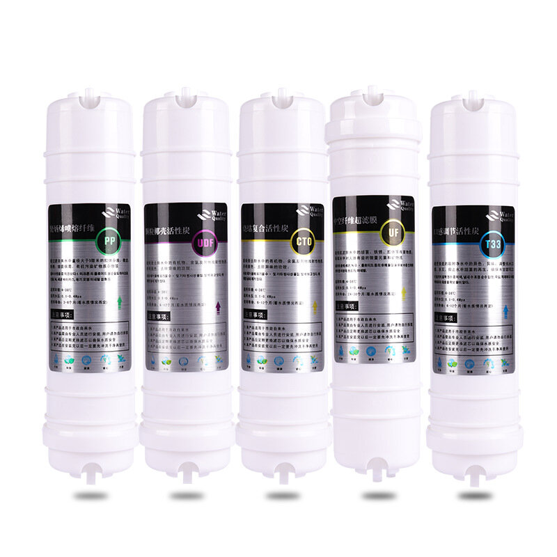 Ультрафильтрационный фильтр для воды с пятью ступенями, универсальный набор, корейский быстрый соединитель, бытовой фильтр с 10inch картриджами из PP хлопка и активированным углем