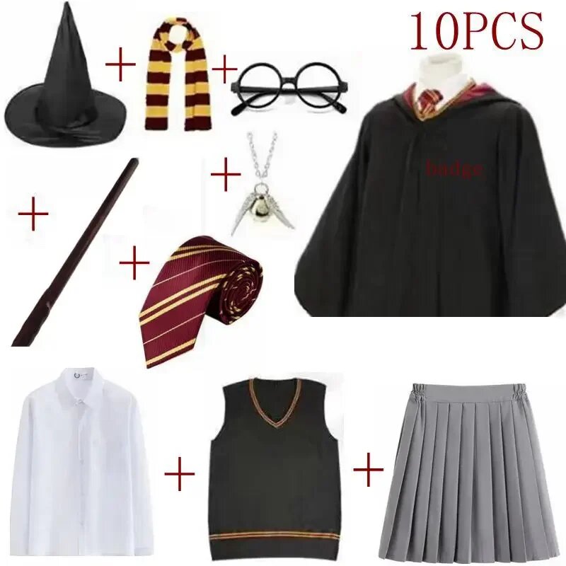 Костюм Гермионы из Гарри Поттера M, 10pcs2