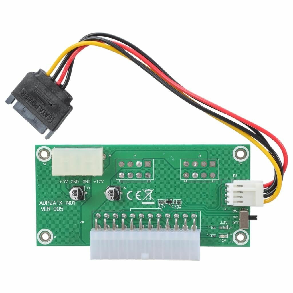 Адаптер питания 24pin to 4pin для двойного блока питания