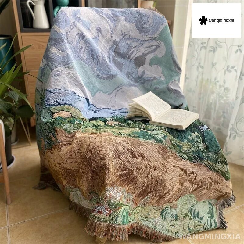 Эксклюзивный плед 160x130 см из полиэфирного шелка и хлопка