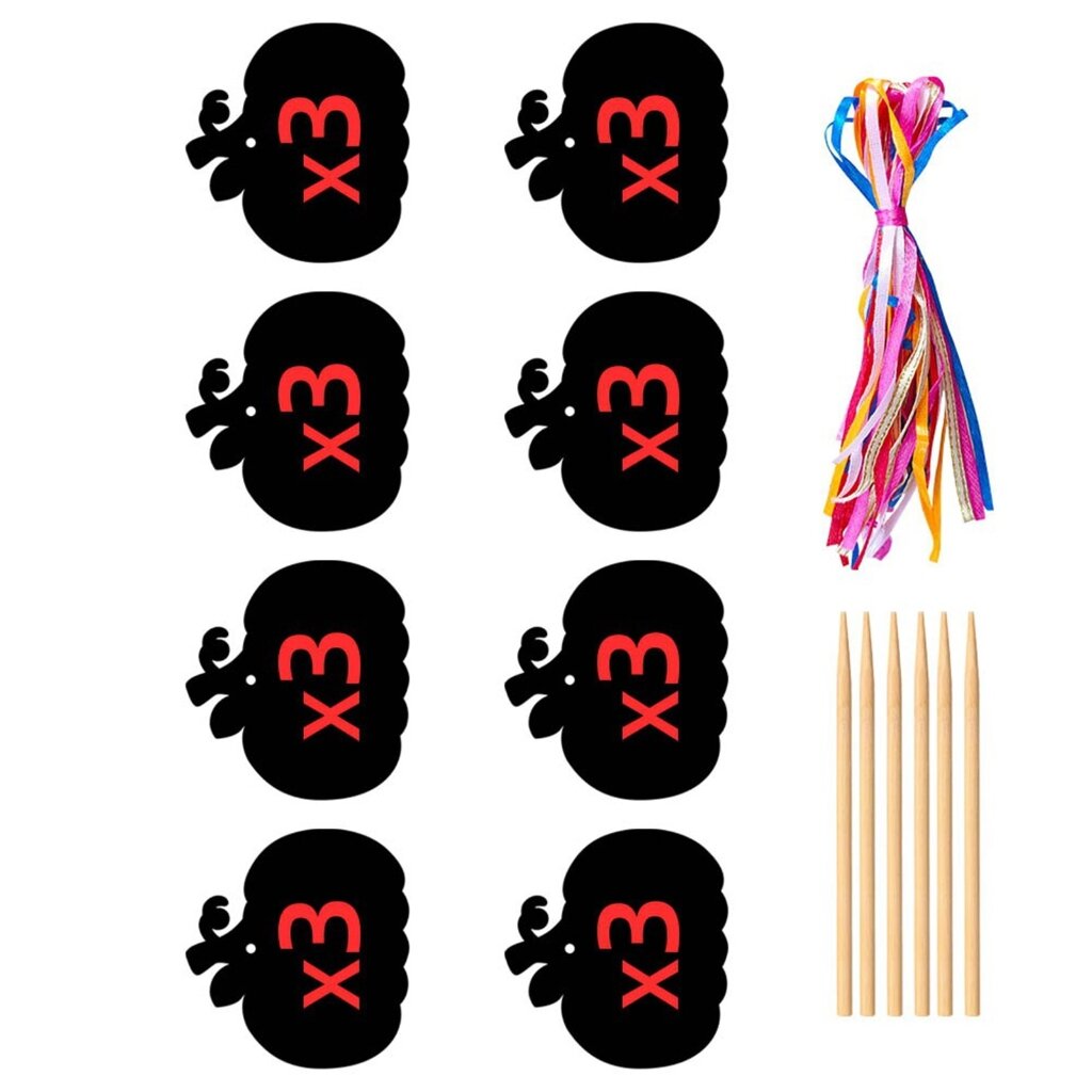 Набор Овощных Настилов "Сделай Сам" для Осенней вечеринки На Хэллоуин С Дубовой Лентой И Бумажными Материалами