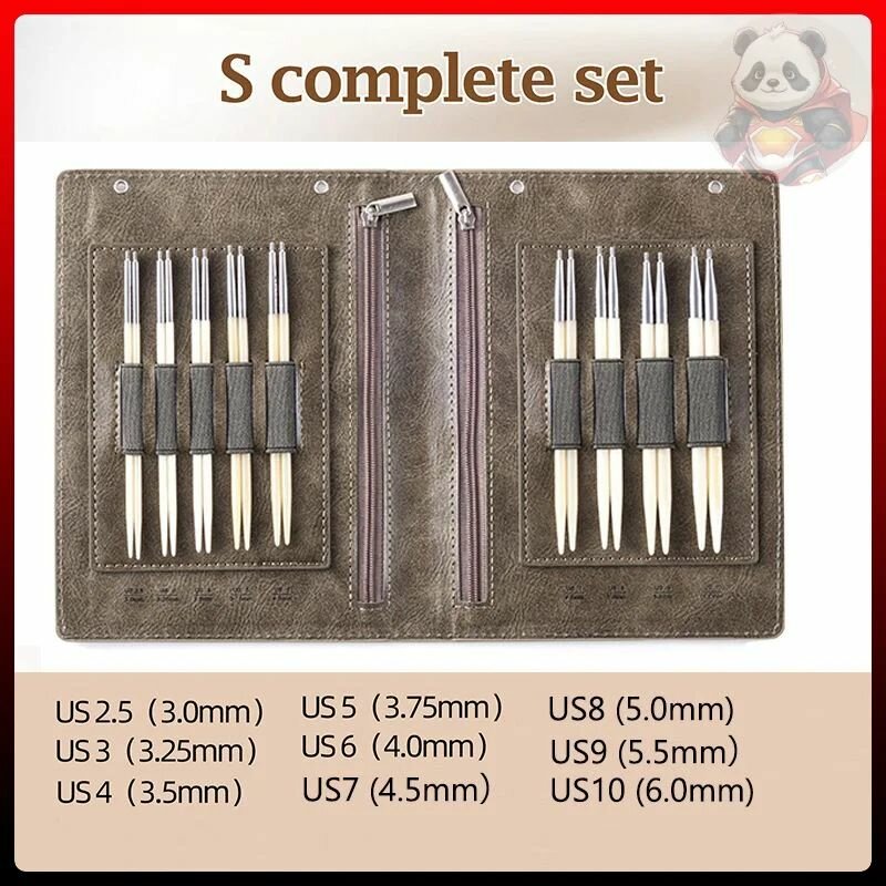 QVCBF Круглая спица из коровьей кости, отполированная вручную, 11,5 см