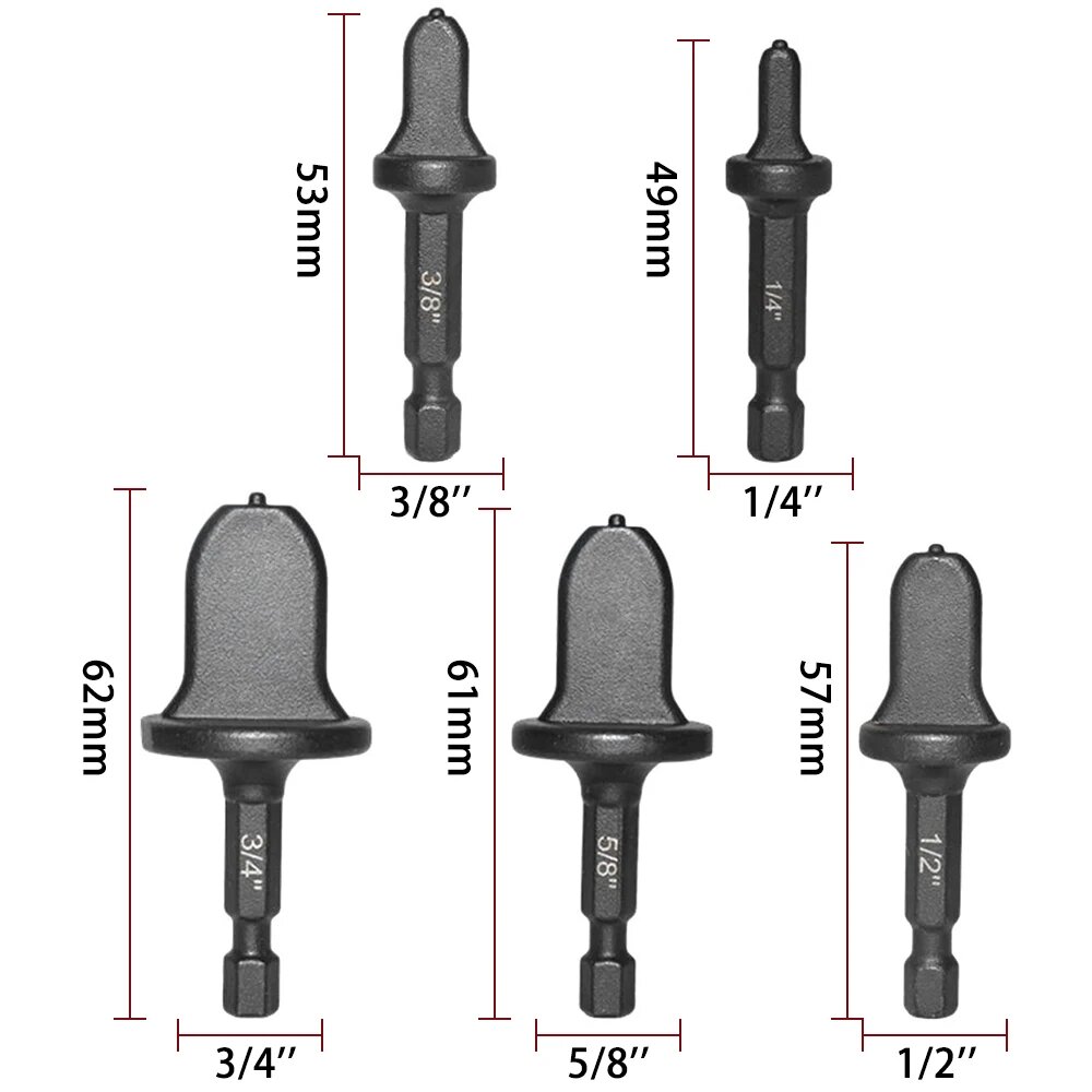 Расширитель труб, медная трубка, рандомный для кондиционера, холодильника, набор инструментов для развальцовки, треугольный Набор для ремонта с шестигранным хвостовиком