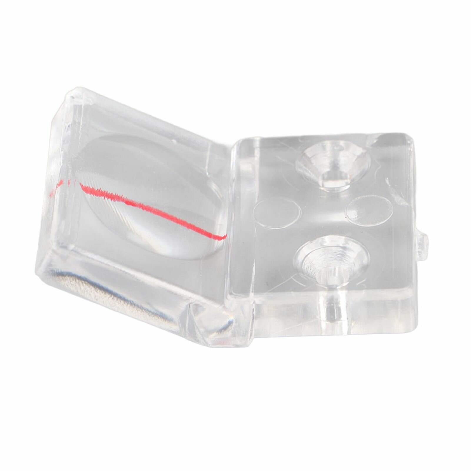 Упор с лупой для пильного станка, с фиксацией, два отверстия