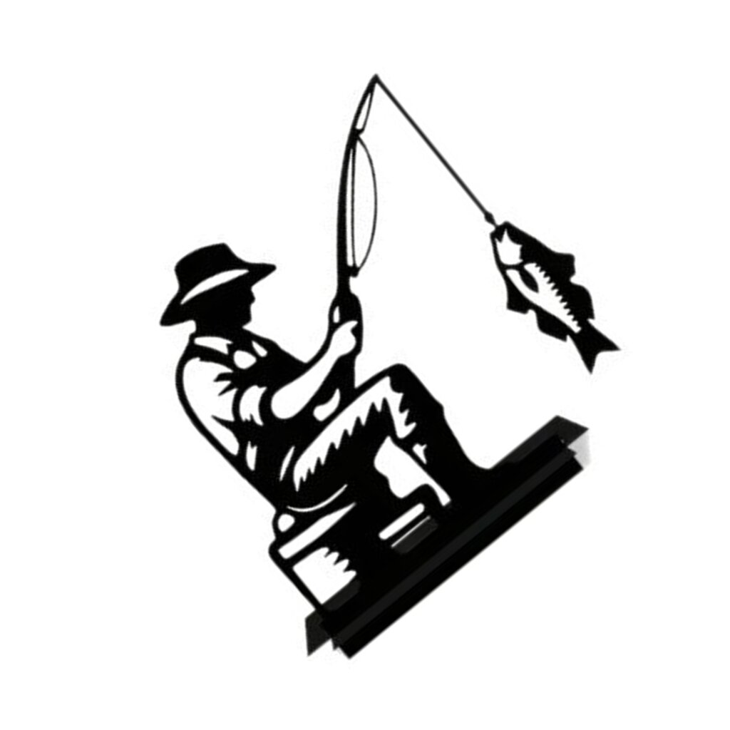 Скульптура Рыбака из чугунного литья, минималистичный настольный дисплей, идеальный подарок