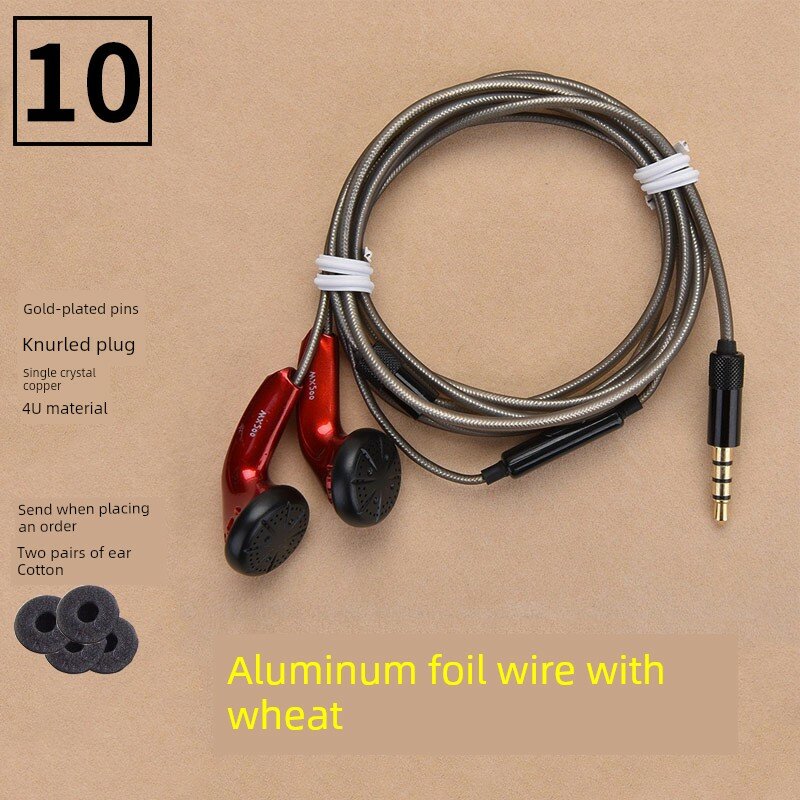 Классические наушники-вкладыши Sennheiser MX500 с плоскими динамиками и микрофоном, аудиофильская ручная сборка,