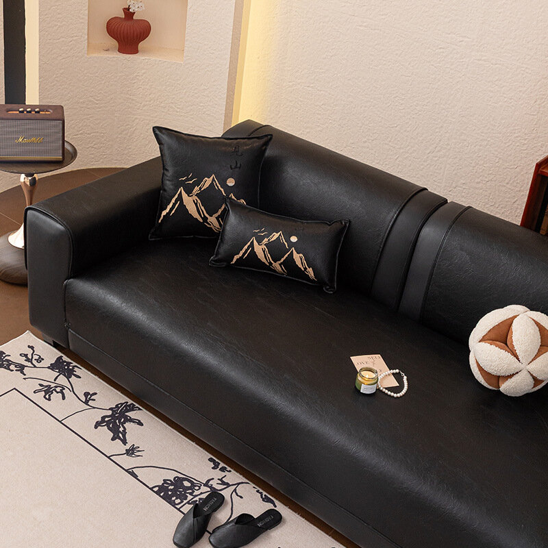 Горячая продажа, нескользящий кожаный чехол для дивана, новая подушка для дивана, нескользящая технологичная ткань, чехол для дивана в высококачественном винтажном стиле