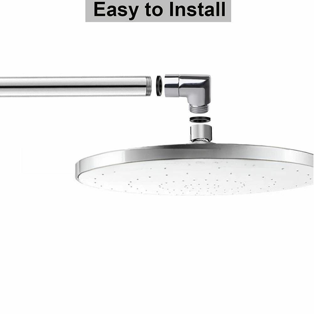 Адаптер для душевого шланга, угловой адаптер для душевой лейки, колено для душа 90 градусов