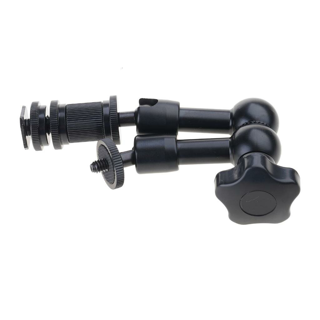 Шарнирное крепление 7/11 дюймов с поворотными головками и зажимом для камеры и света, 7 дюймов