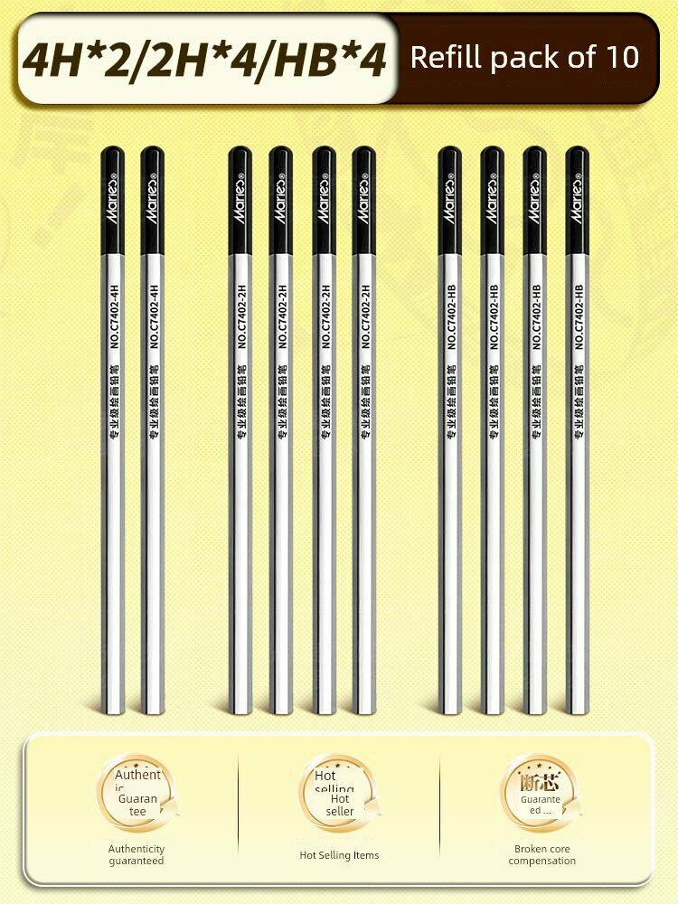 Marley Sketch Pencils Charcoal Pencils for Art Students 2B4B6B8B14B Professional-Grade Sketch Pen Tool Set Hb Drawing