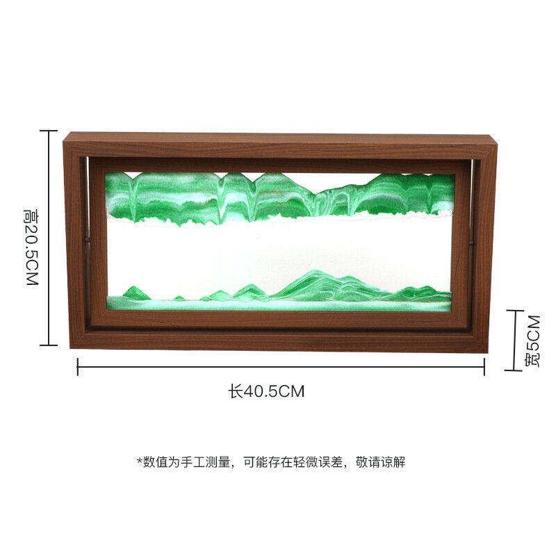 Современная 3D зыбучие пески живопись вращающаяся деревянная фоторамка песочные часы украшение дома гостиная офис декомпрессионные украшения