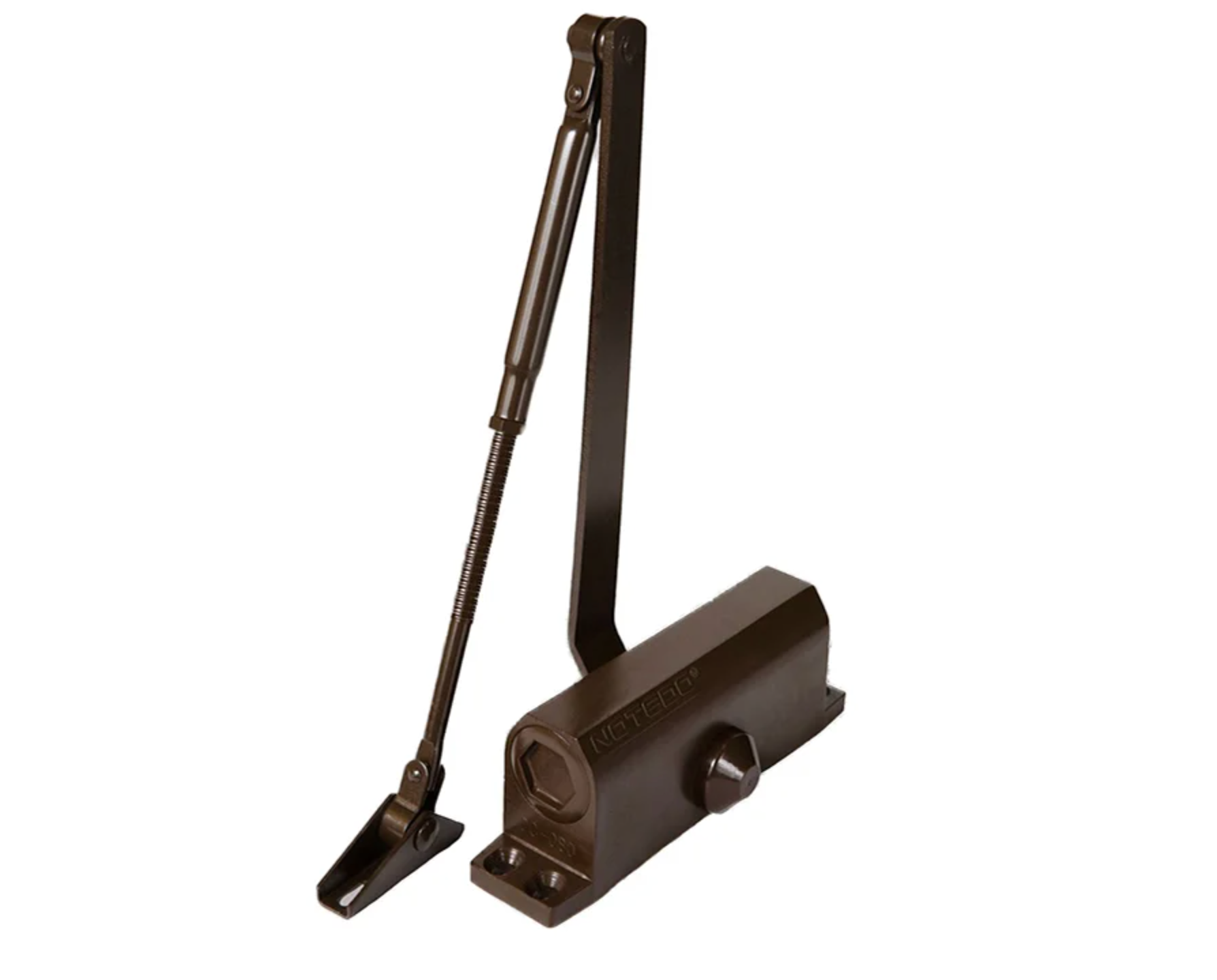 Доводчик дверной NOTEDO DC-180 легкий характер, до 180 кг, цвет Коричневый