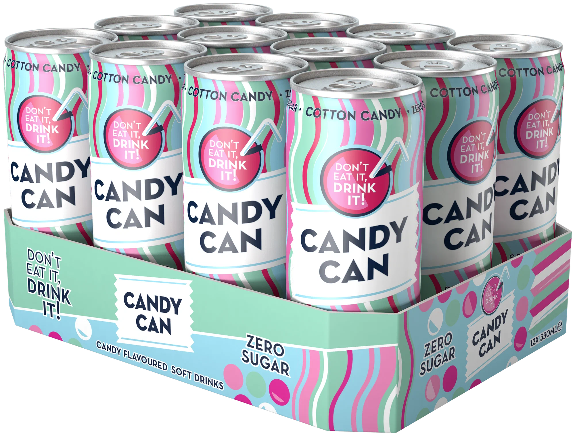 Candy Can "Cotton candy" 0,33л.*12шт. Candy Can Напиток газированный Нидерланды