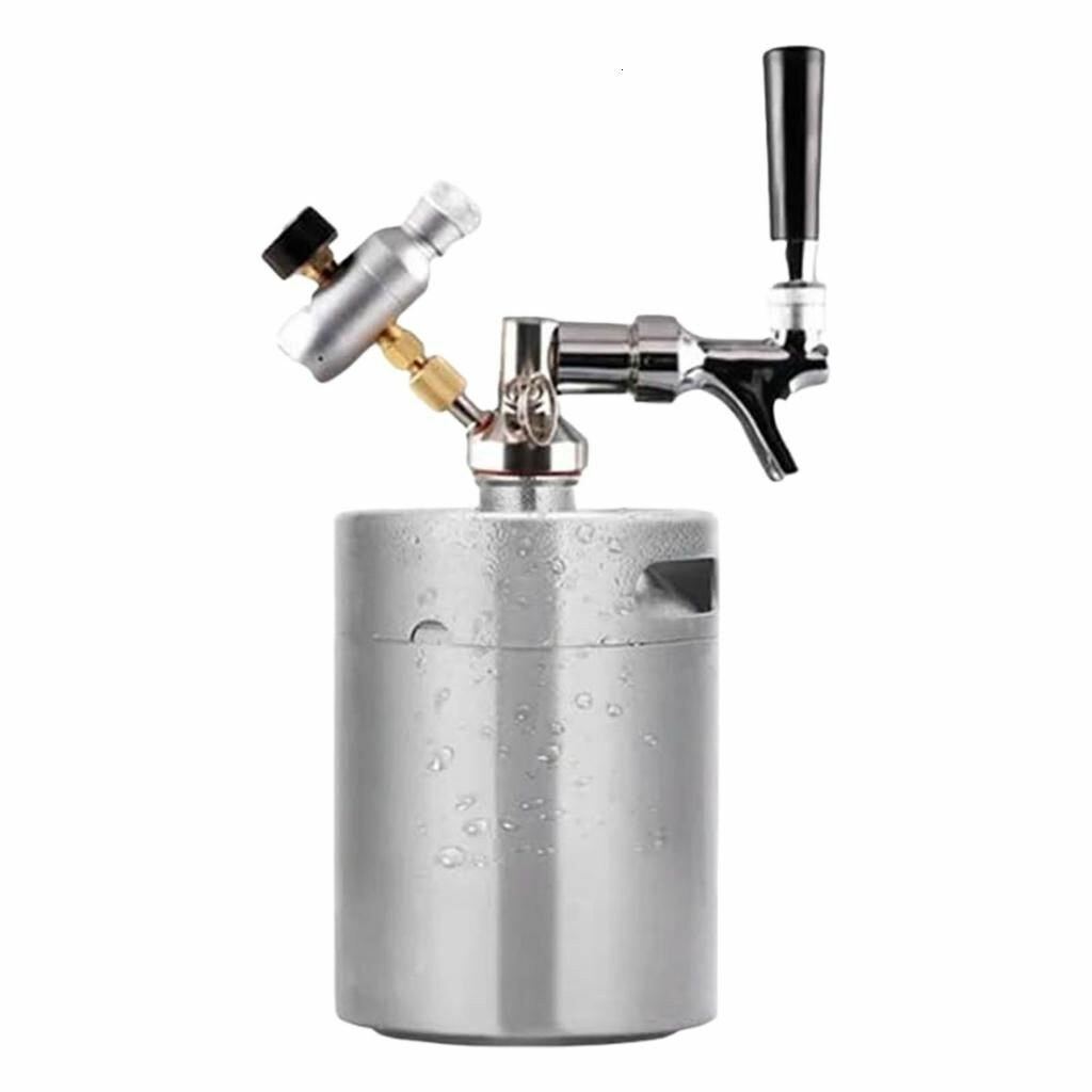 Удобный диспенсер для пивных кегов из нержавеющей стали, портативная миниатюрная система разливного пива, - 5L